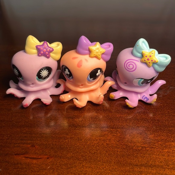 Toys | Littlest Pet Shop Octopus Set Of 3 | Poshmark